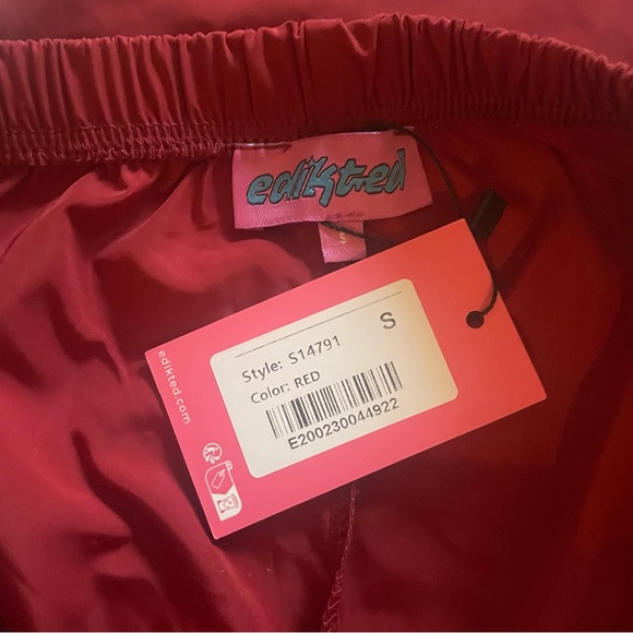 Edikted | Pants & Jumpsuits | Edikted Remy Bow Ribbon Track Pants ...